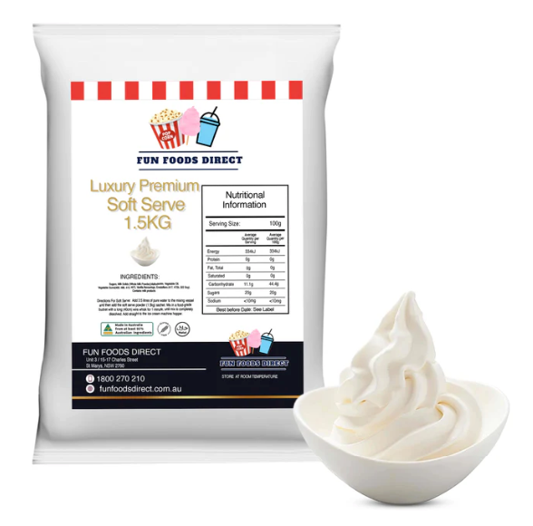 Luxury Premium Vanilla Soft Serve Mix — Fast Direct Packaging